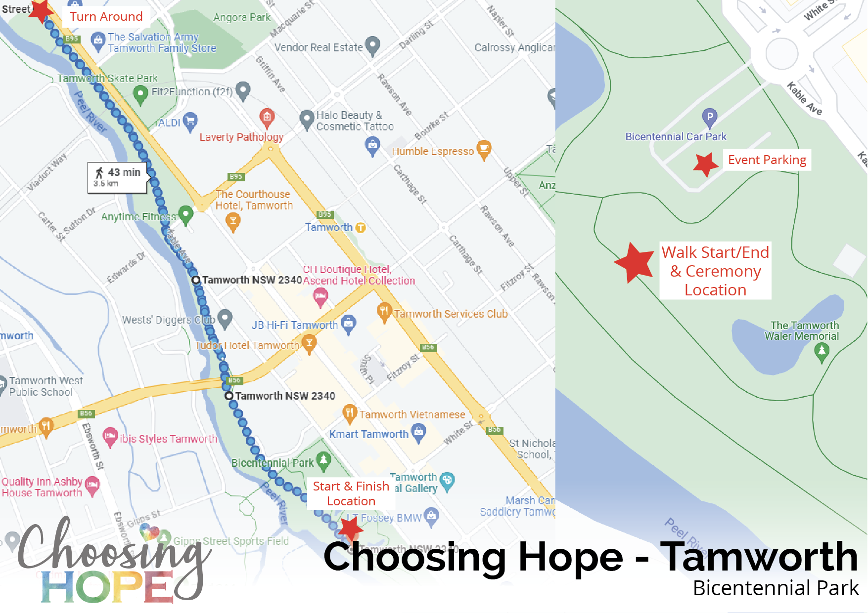 Choosing Hope 2025 | Walk Location Details